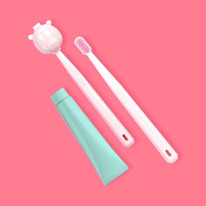 Kids' Toothbrush - Pink – Mumuso